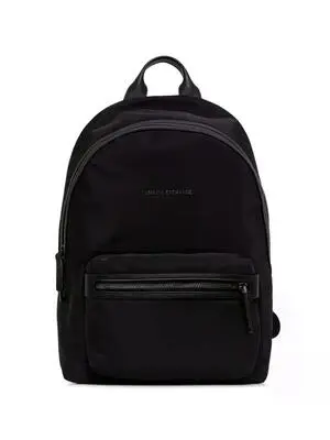 Armani Exchange Up For Party Logo-detail Backpack - Black