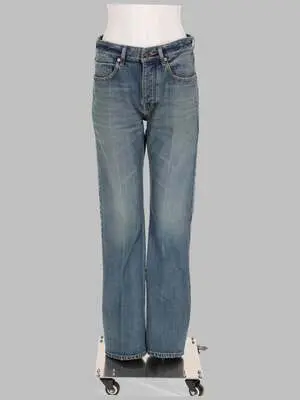 Balenciaga Jeans In Denim Con Dettagli Usurati - Blue