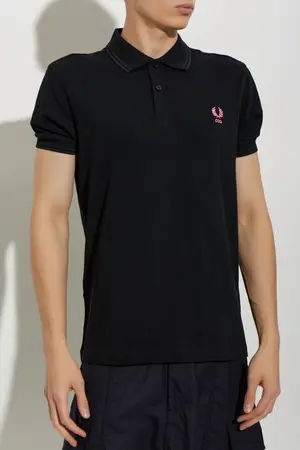 Comme Des Garçons Cotton Polo Shirt With Embroidered Logo