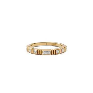 AYA FINE JEWELRY Princess & Emerald Cut Lab Grown Diamond Band Ring In Gold - Yellow