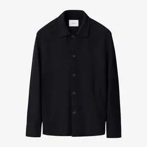 Allen Edmonds Eaton Eton Boiled Wool Shirt Jacket - Navy