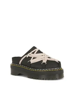Rick Owens X Dr. Martens Quad Sole Megalace Mule