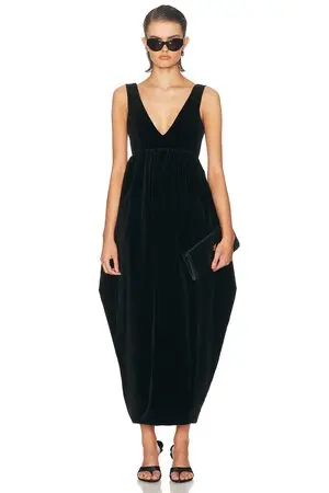 RÓHE Sculptural Volume Velvet Dress
