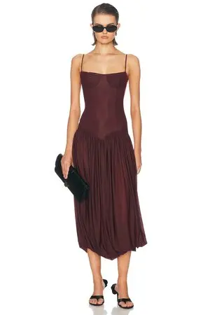 MAYGEL CORONEL Ceniza Dress