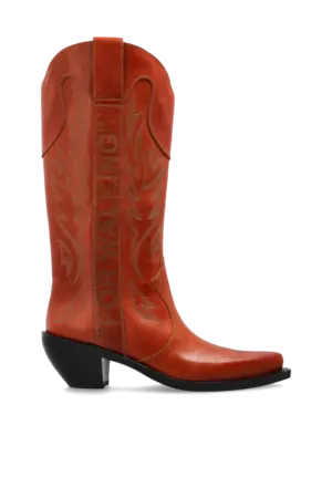 Off-White Santiag High’ Heeled Boots - Orange