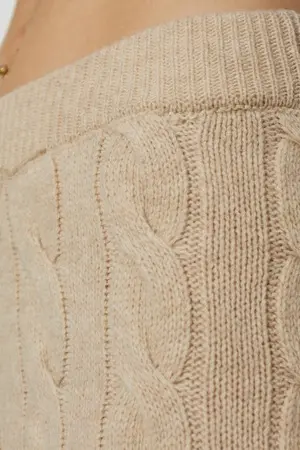 AKEP Wool Trousers With A Decorative Weave - Cream