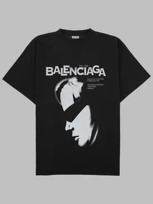 Balenciaga T-shirt Con Stampa - Black