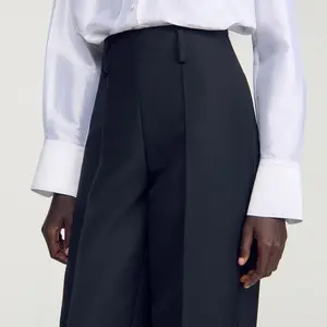 Sandro Barrel-leg Tweed Trousers