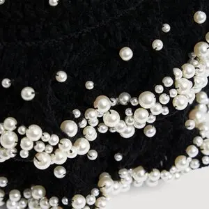 Sandro Beaded Knit Bag