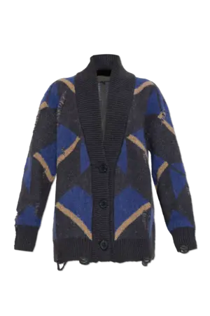 AKEP Cardigan With Decorative Weave