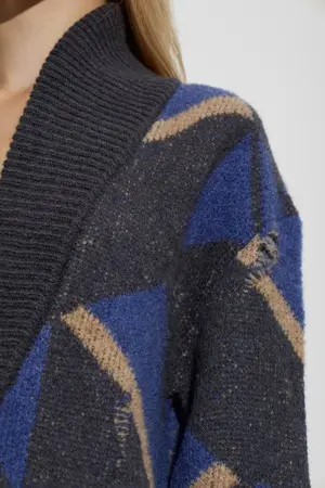 AKEP Cardigan With Decorative Weave