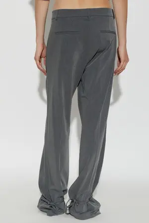 AKEP Press Trousers With Tie-fastened Hems