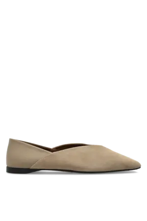 Max Mara Leather Ballerines - Beige
