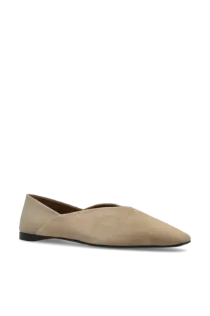 Max Mara Leather Ballerines - Beige