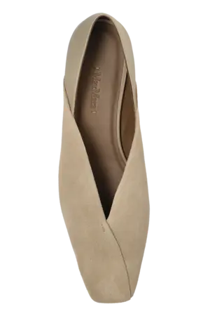 Max Mara Leather Ballerines - Beige