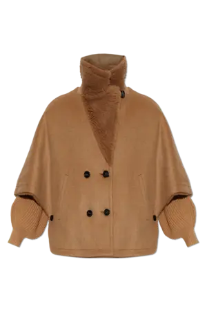 Max Mara Double-sided ‘memo’ Poncho - Brown