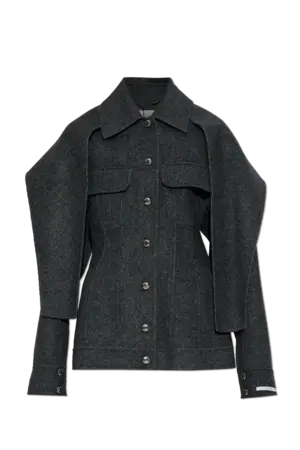Sportmax Calcio’ Wool Jacket - Grey