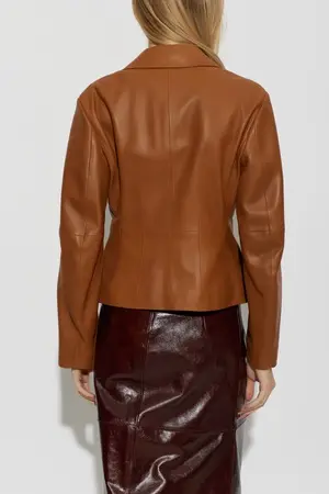 Max Mara Avenue’ Leather Blazer