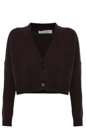 Max Mara Platani’ Wool Cardigan - Brown