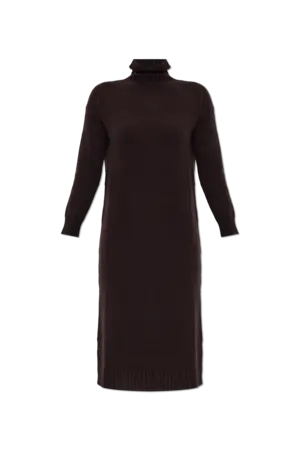 Max Mara Wool Dress ‘fragore - Brown
