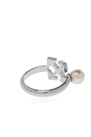 Off-White Artificial Pearl Ring