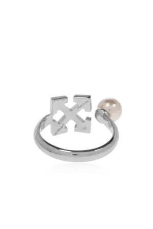 Off-White Artificial Pearl Ring