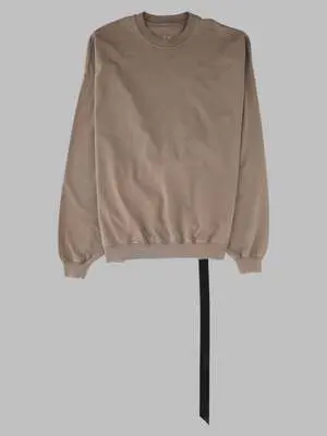 Rick Owens T-shirt In Cotone A Manica Lunga - Brown