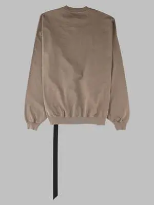 Rick Owens T-shirt In Cotone A Manica Lunga - Brown