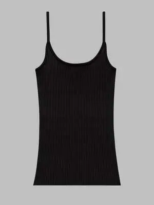 COURREGES Tank Top In Maglia Reedition - Black