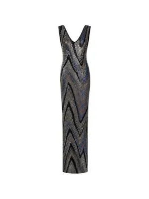 Missoni V Neck Dress - Black