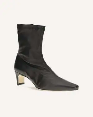 Staud Wally Sock Leather Ankle Boots