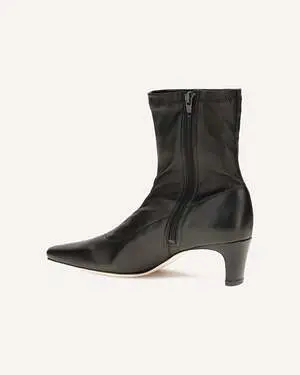 Staud Wally Sock Leather Ankle Boots