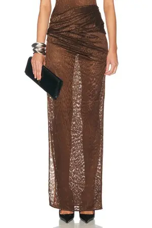 Alex Perry Asymmetric Drape Skirt