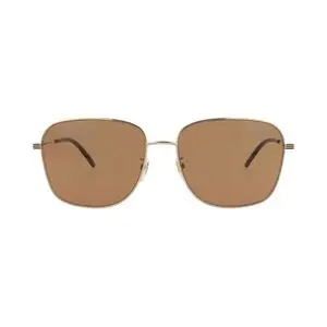 Gucci Square-frame Metal Sunglasses 'gold Gold Brown - Yellow