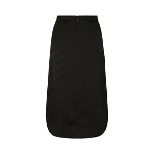 Balenciaga Bb Monogram A-line Skirt - Black