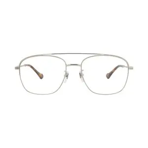 Gucci Aviator-frame Metal Optical Frames Transparent - Silver