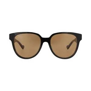 Gucci Round-frame Acetate Sunglasses Brown - Black