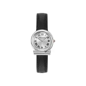 FERRAGAMO Gancini Twisted Leather Watch 'stainless Steel - Silver