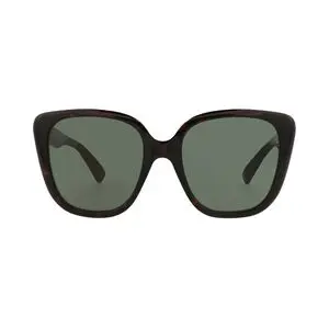 Gucci Cat Eye-frame Acetate Sunglasses 'havana/green - Brown