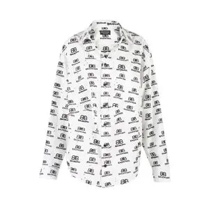 Balenciaga Oversized Shirt 'white - Black