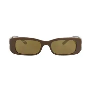 Balenciaga Square-frame Recycled Acetate Sunglasses Ruthenium Bronze - Brown