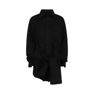 Balenciaga Cut-up Poplin Shirt - Black
