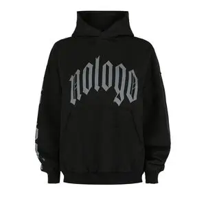 Balenciaga No Logo Distressed Hoodie 'washed Grey - Black