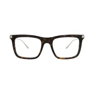 Gucci Square-frame Recycled Acetate Optical Frames 'havana Transparent - Silver