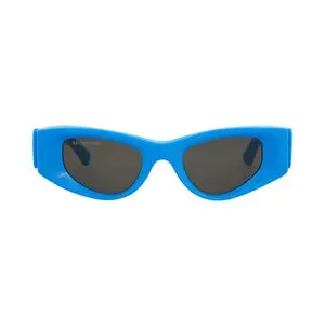 Balenciaga Cat Eye-frame Acetate Sunglasses 'light Light Grey - Blue