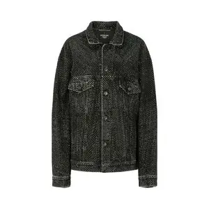 Balenciaga Crystal-embellished Oversized Jacket 'noir Iceberg - Black