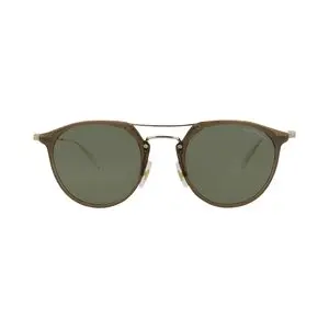 Montblanc Aviator-frame Injection Sunglasses Gold Green - Brown