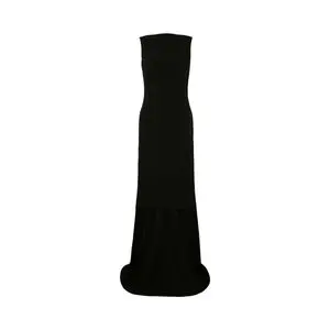 Balenciaga Sleeveless Hi-low Dress - Black