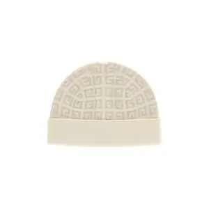 Givenchy Knit Double Face Beanie - White
