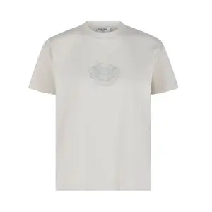 Balenciaga Lion's Laurel Small-fit T-shirt 'cement Cement G - Grey